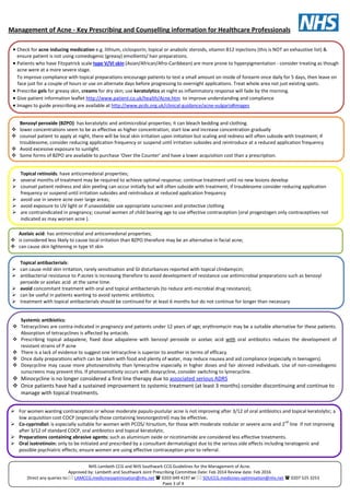Nsh management of acne guidelines jan 2015 | PPT