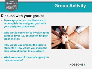 Enhancing Programming through Naviance CCR | PPTX