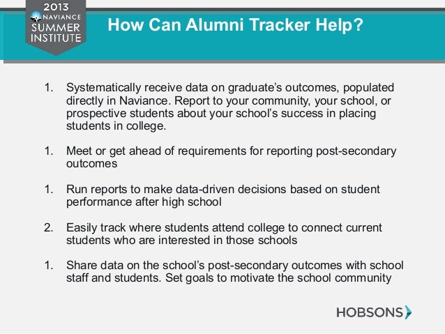 Tracking Alumni Outcomes with Alumni Tracker