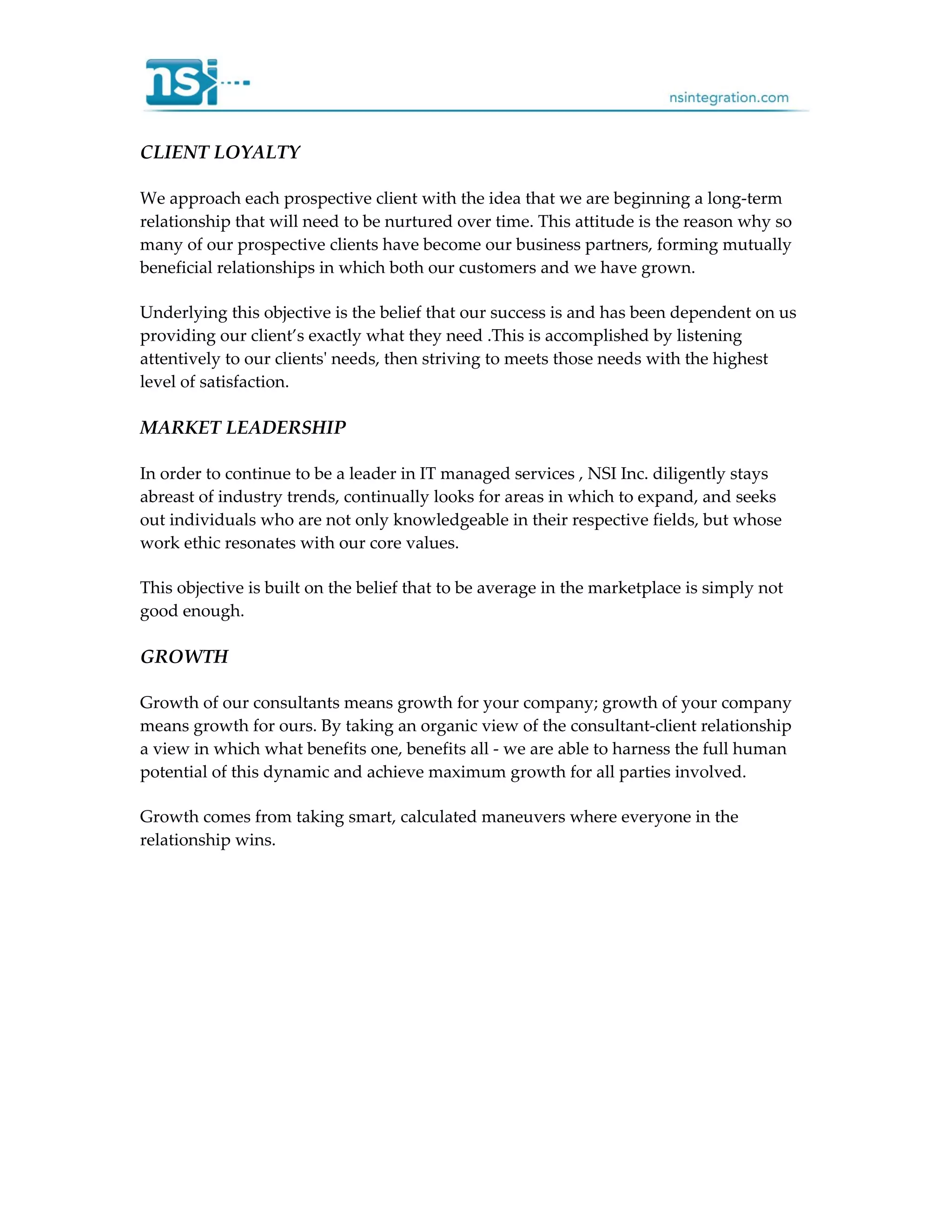 NSI Presentation | PDF