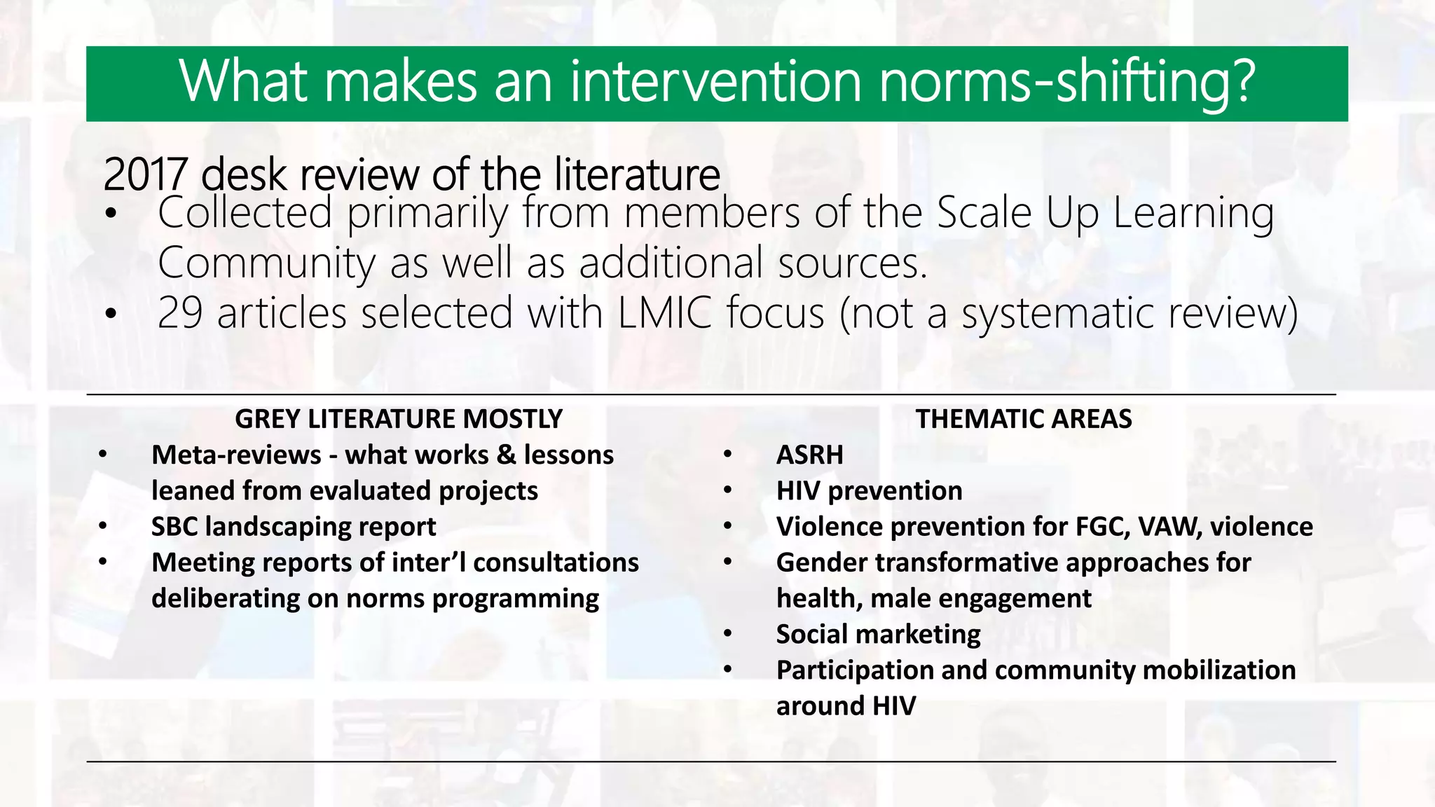 Presentation_NSI - Norms Shifting Interventions | PPT