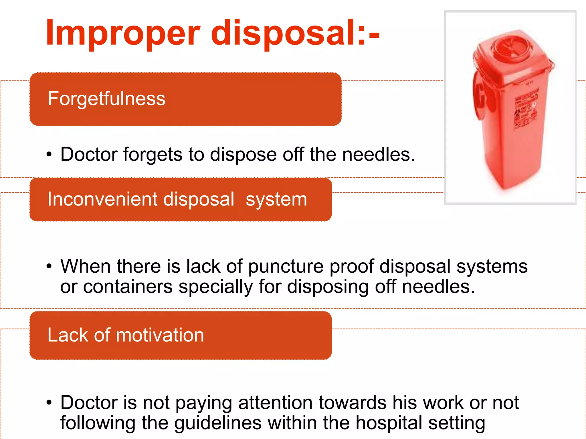 Needle stick injury | PPTX