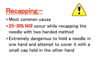 Needle stick injury | PPTX