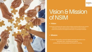 NSIM SERVICE OVERVIEW-DIGITAL MARKETING IN INDIA | PDF