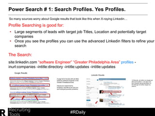 Power Search #1 search profiles | PPT