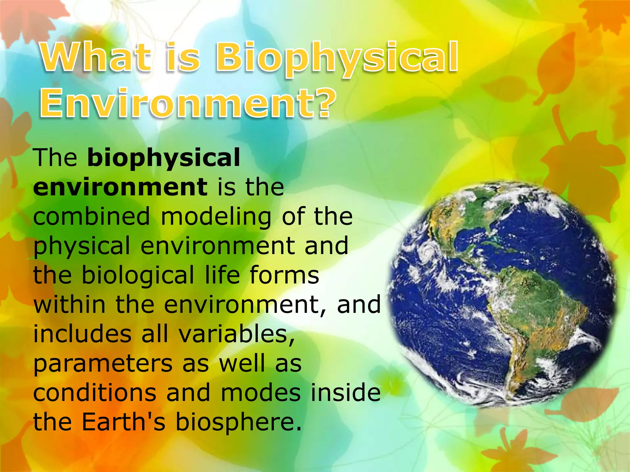 Environment and sustainable development | PPTX
