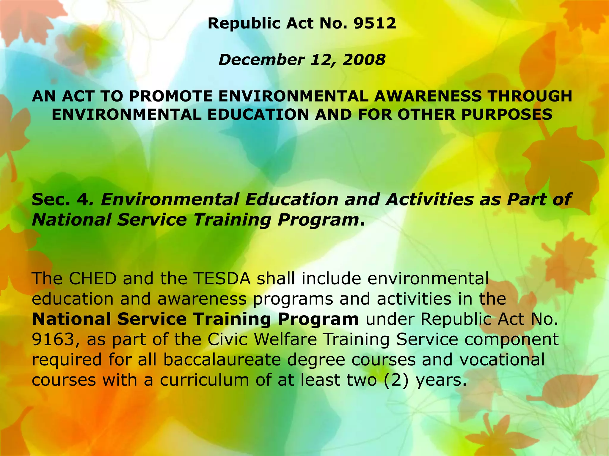 Environment and sustainable development | PPTX