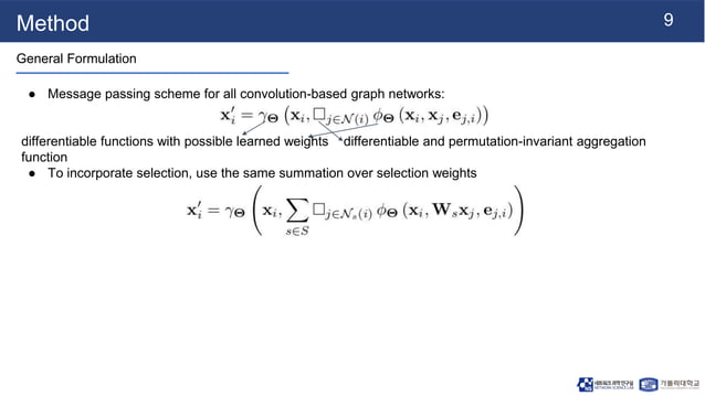 [NS][Lab_Seminar_240710]Improving Graph Networks through Selection-based Convolution.pptx