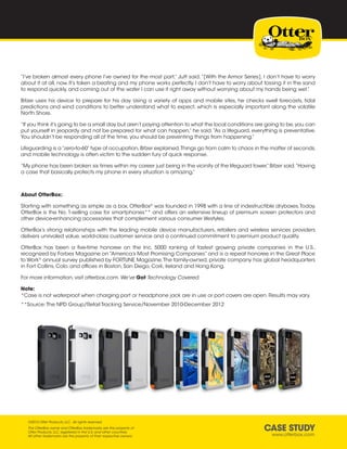 Case Study: OtterBox Armor Series: Saving the Technology of the North Shore's Lifesavers | PDF