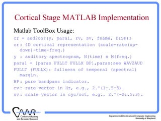 auditory model | PPT