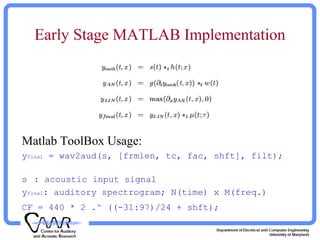 auditory model | PPT
