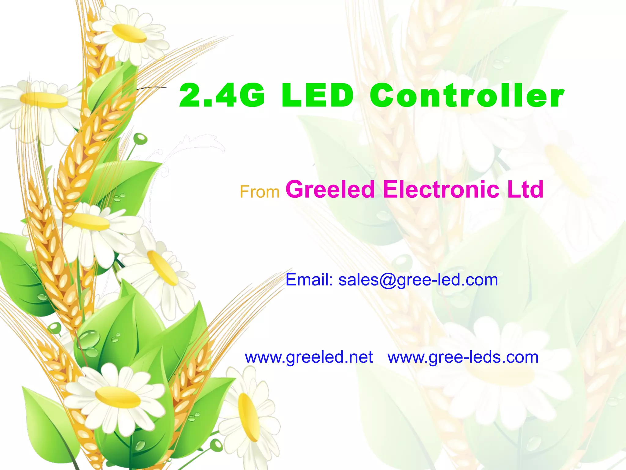 2.4g led controller | PPT