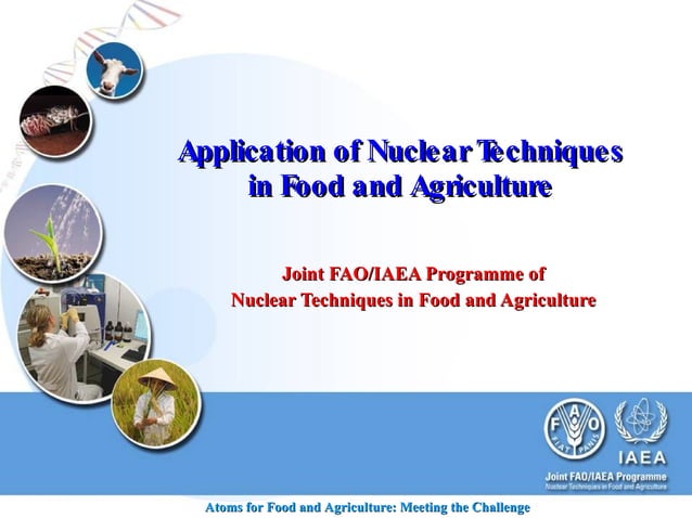 Nuclear Techniques in Food and Agriculture | PPT | Agriculture | Industries