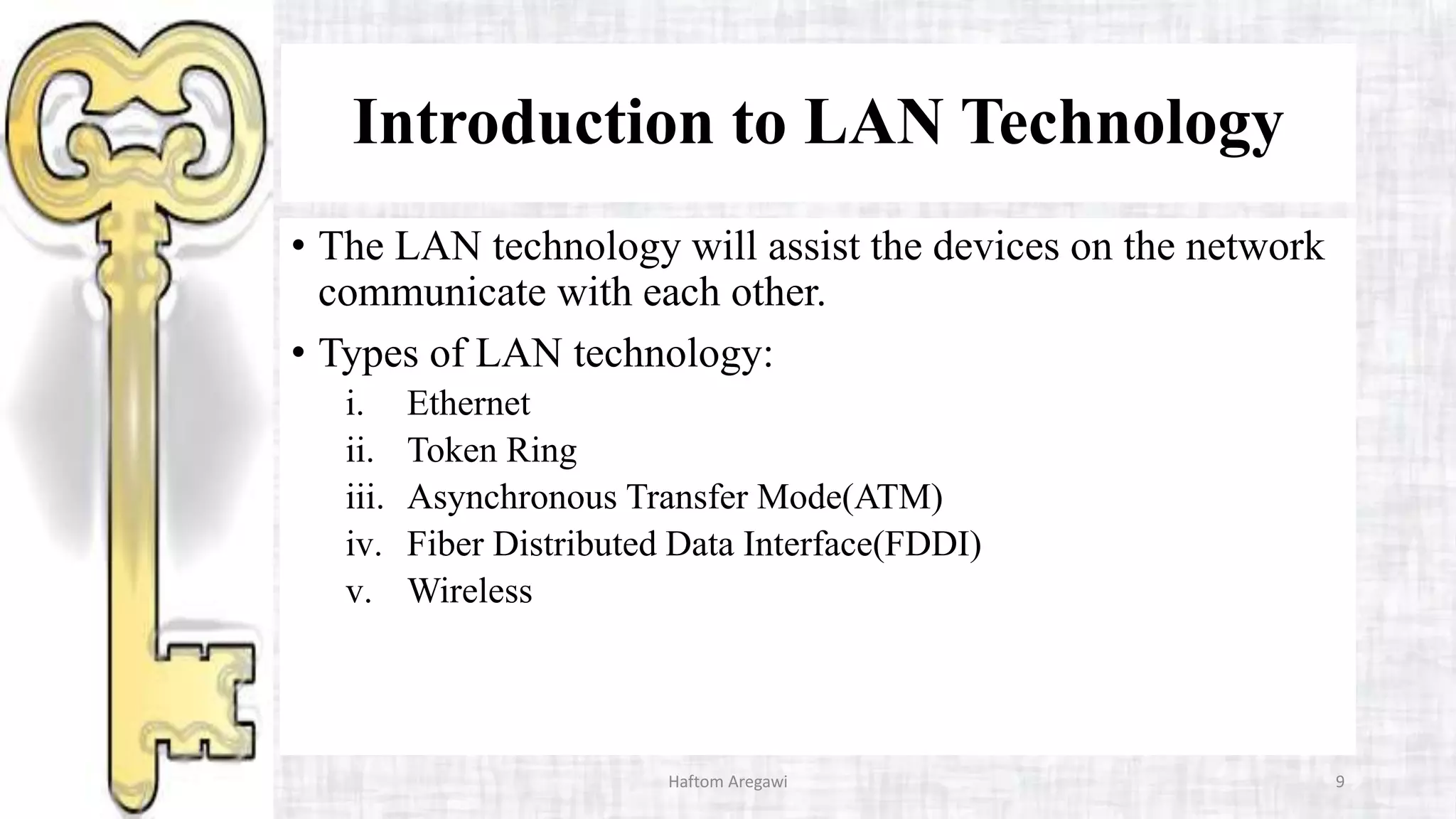 Ns lecture2: Introduction to LAN Technology | PPTX