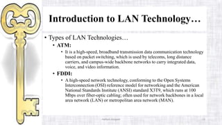 Ns lecture2: Introduction to LAN Technology | PPTX