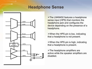 LM49450: Stereo Audio Subsystem | PPT