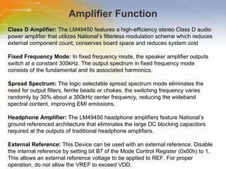 LM49450: Stereo Audio Subsystem | PPT