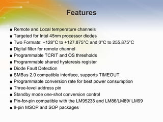 Precision Remote Diode Digital Temperature Sensor: LM95245 | PPT