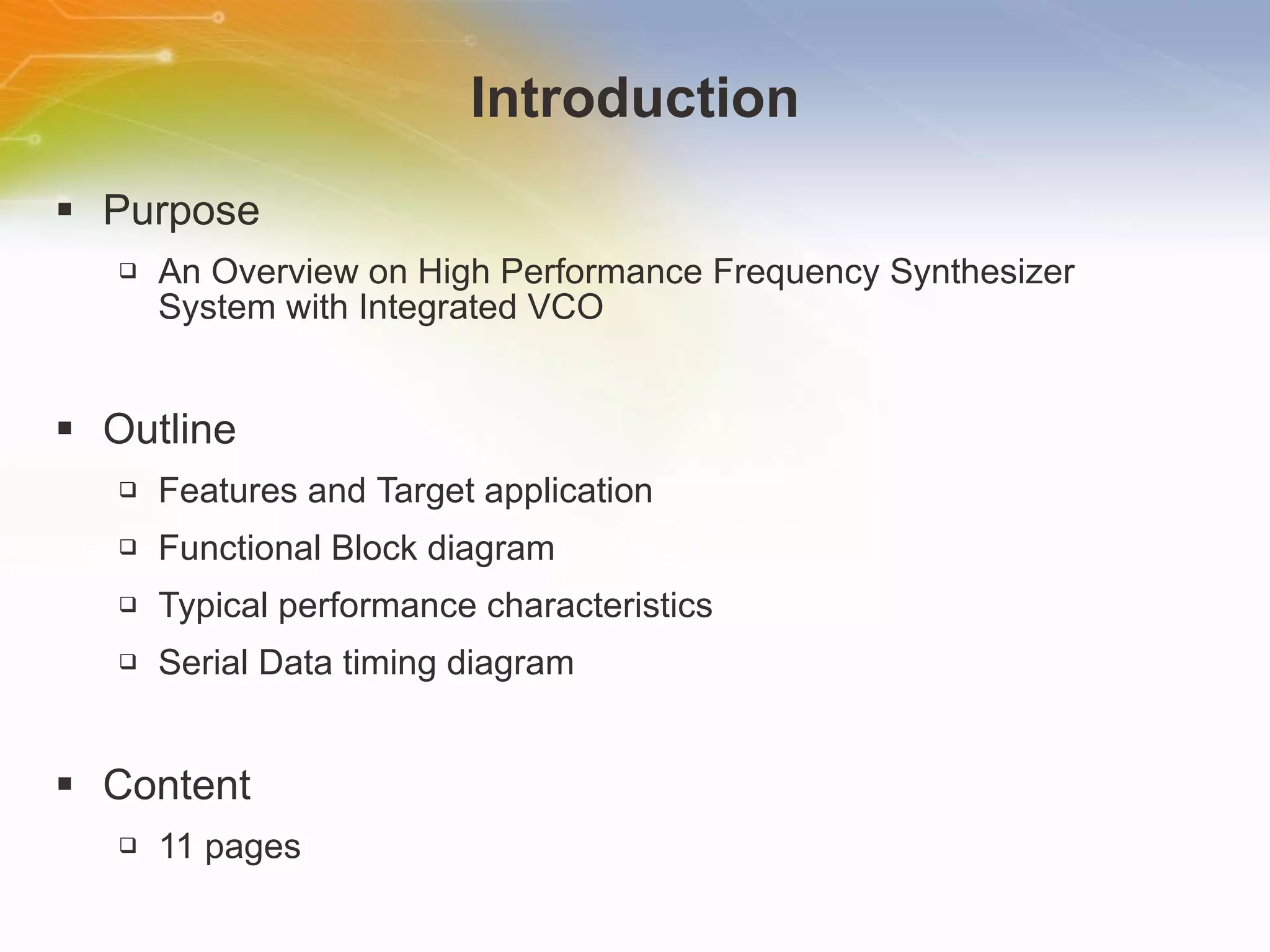 LMX2531 Frequency Synthesizer System with Integrated VCO | PPT