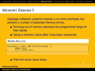 Messages, Instances and Initialization | PPT