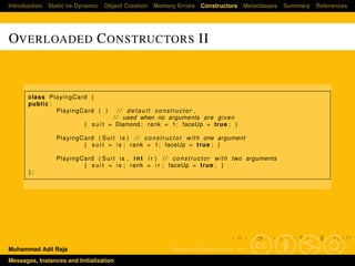 Messages, Instances and Initialization | PPT