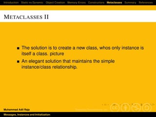 Messages, Instances and Initialization | PPT