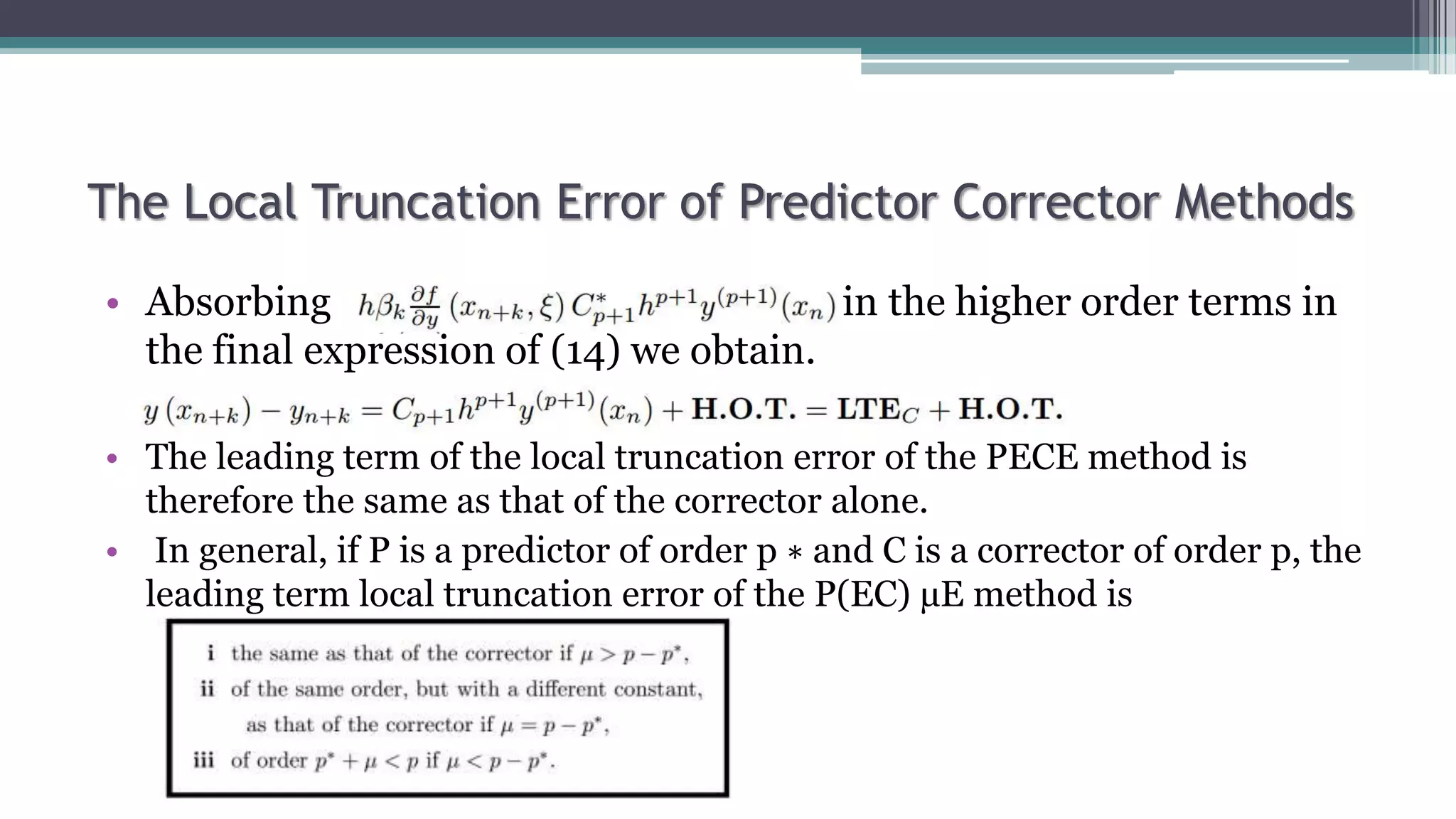 Milnes Predictor Corrector Method Pptx Web Development Internet
