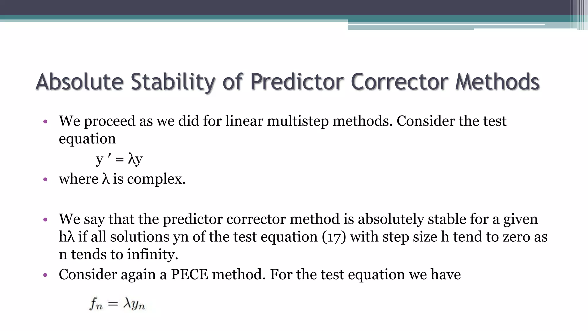 Milnes Predictor Corrector Method Pptx Web Development Internet