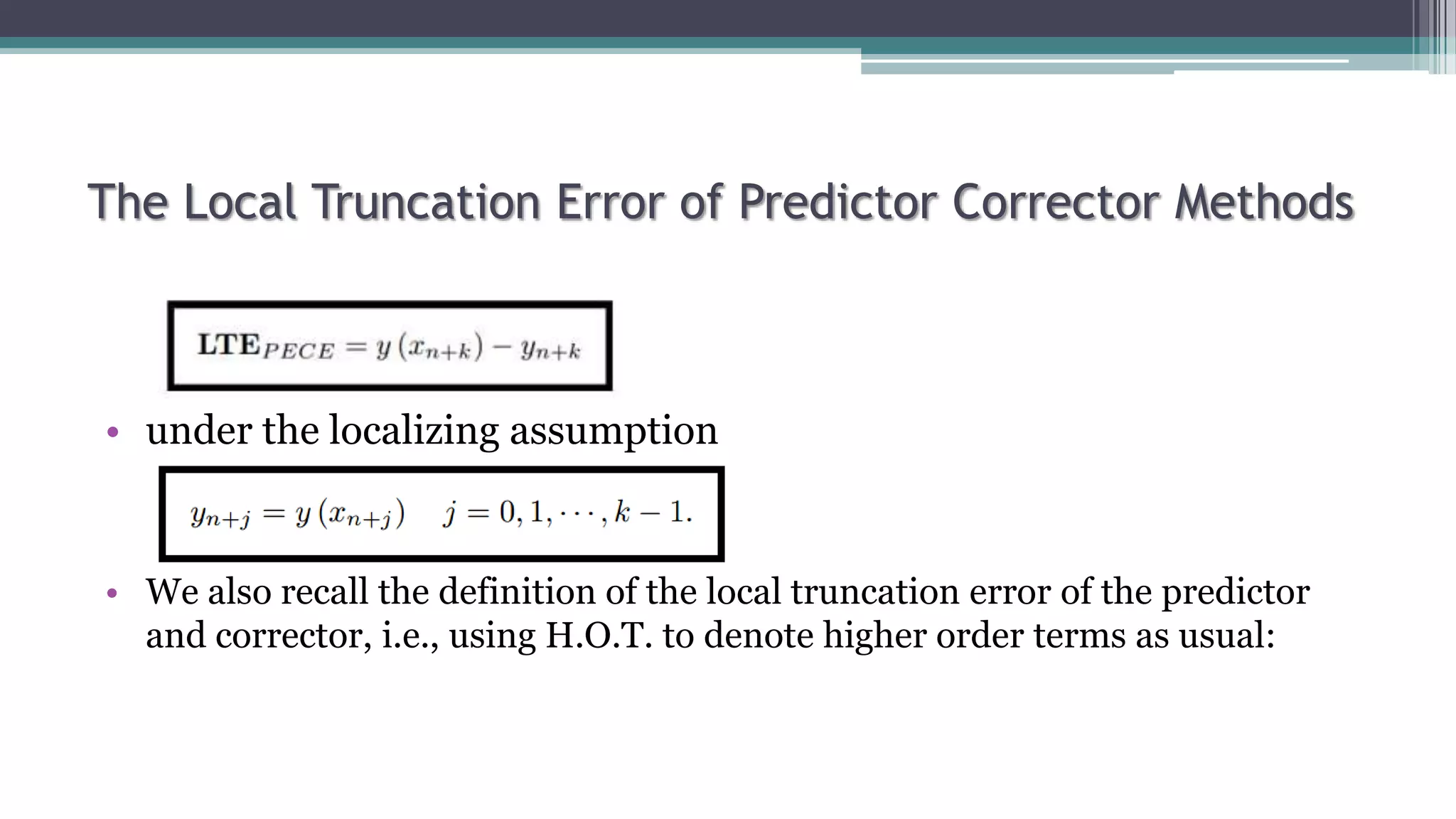 Milne S Predictor Corrector Method