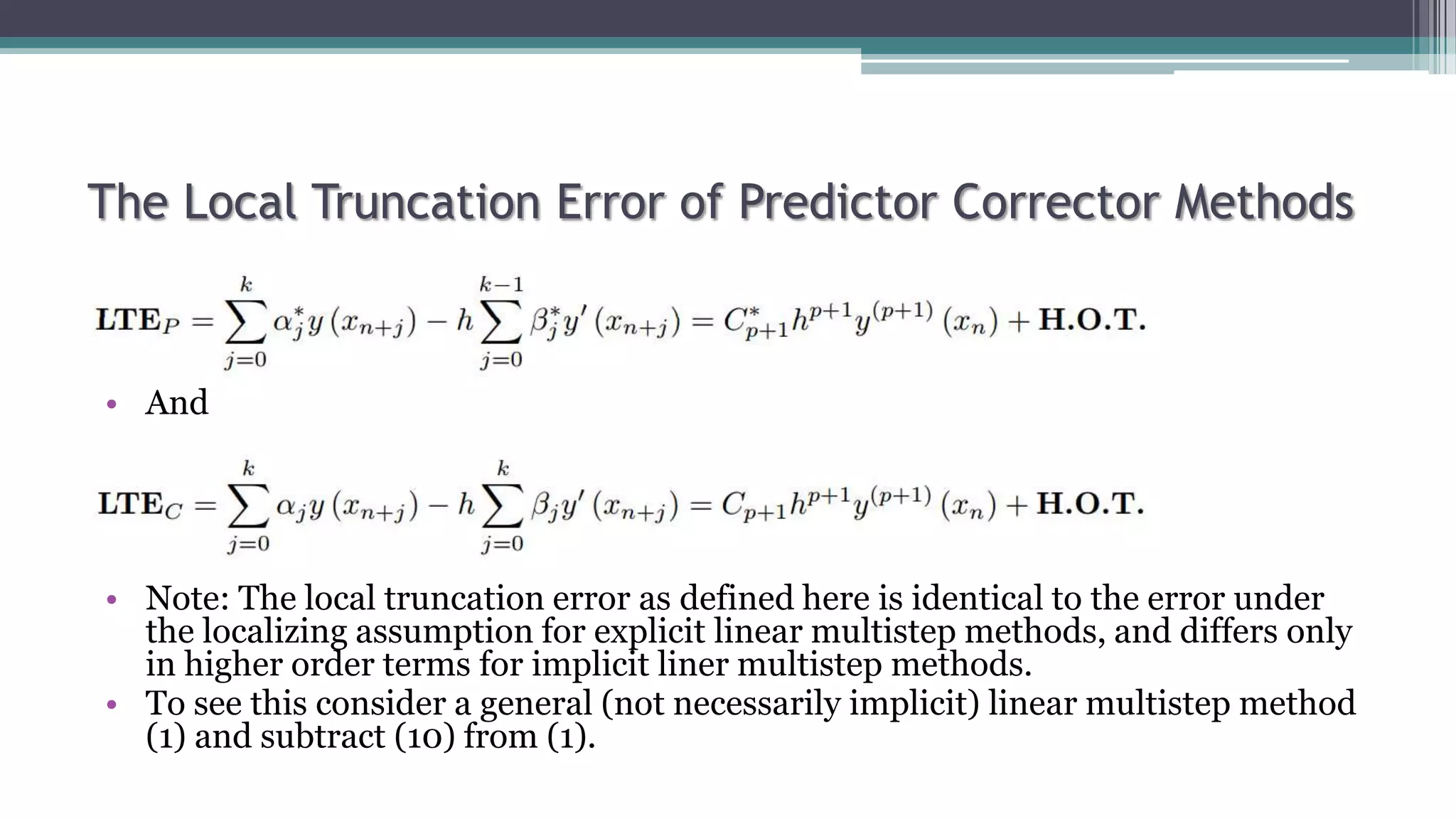 MILNE'S PREDICTOR CORRECTOR METHOD