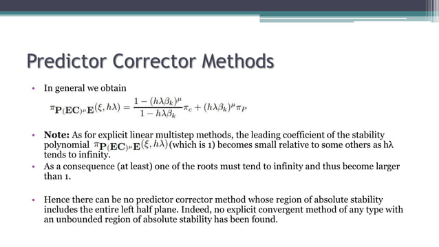 MILNE'S PREDICTOR CORRECTOR METHOD | PPTX | Web Development | Internet