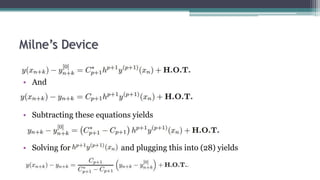 MILNE'S PREDICTOR CORRECTOR METHOD | PPTX