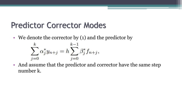 MILNE'S PREDICTOR CORRECTOR METHOD | PPTX | Web Development | Internet