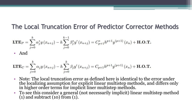 Milne S Predictor Corrector Method