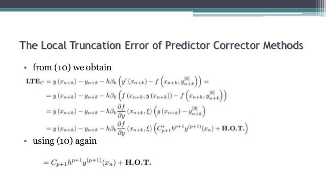 MILNE'S PREDICTOR CORRECTOR METHOD
