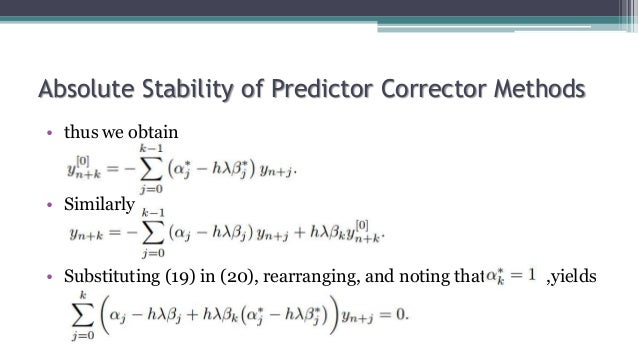 Milne S Predictor Corrector Method