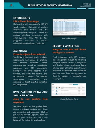 Trisul NSM Datasheet- Packet based network visibility | PDF