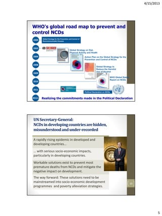 NSM-NCD2013 Keynote Address - Multi-Sectoral Approach(MSA) to Prevent ...