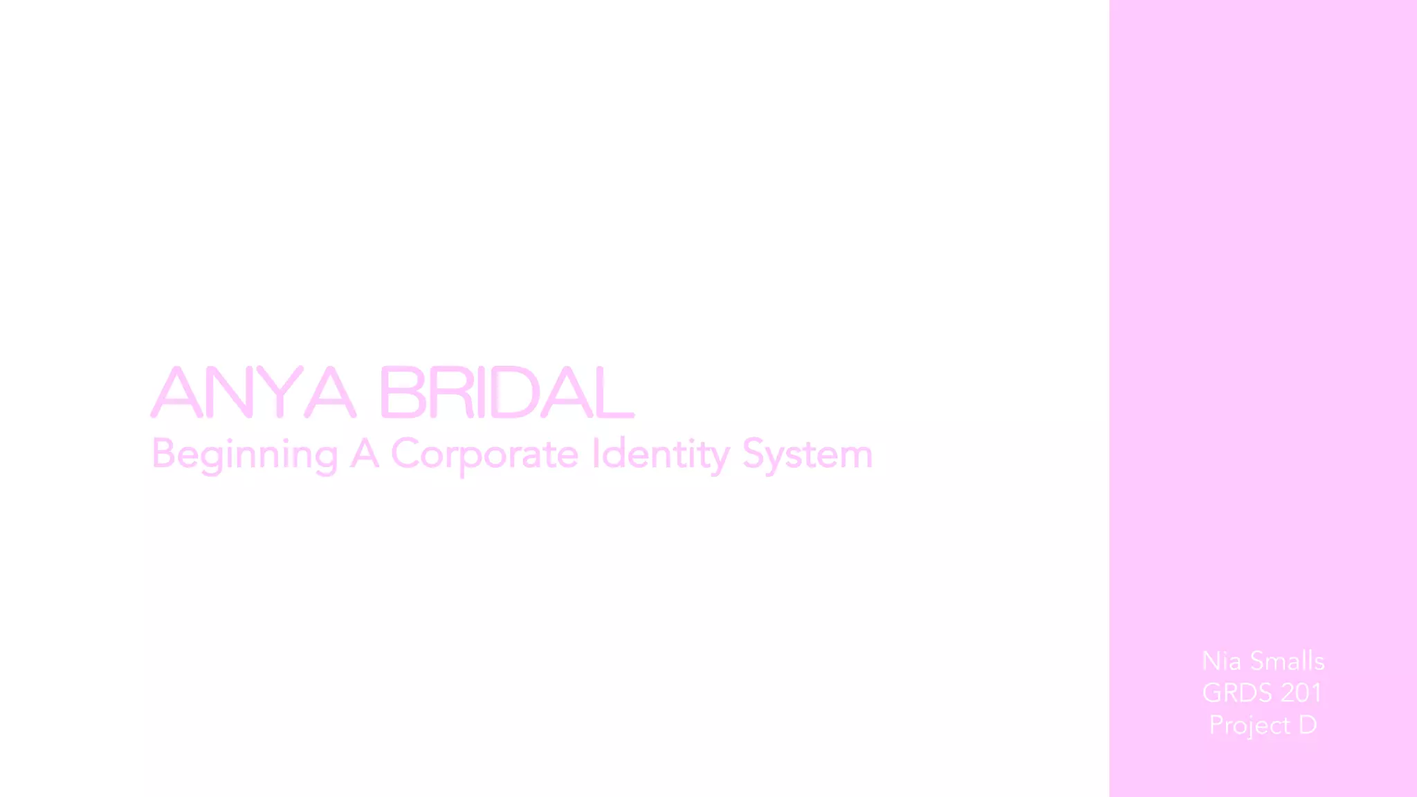 Anya Bridal Logo Development | PDF
