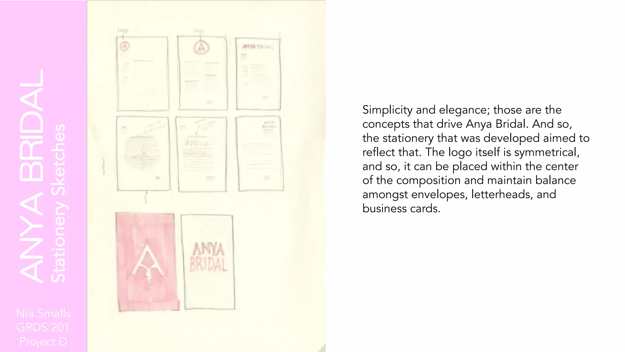 Anya Bridal Logo Development | PDF