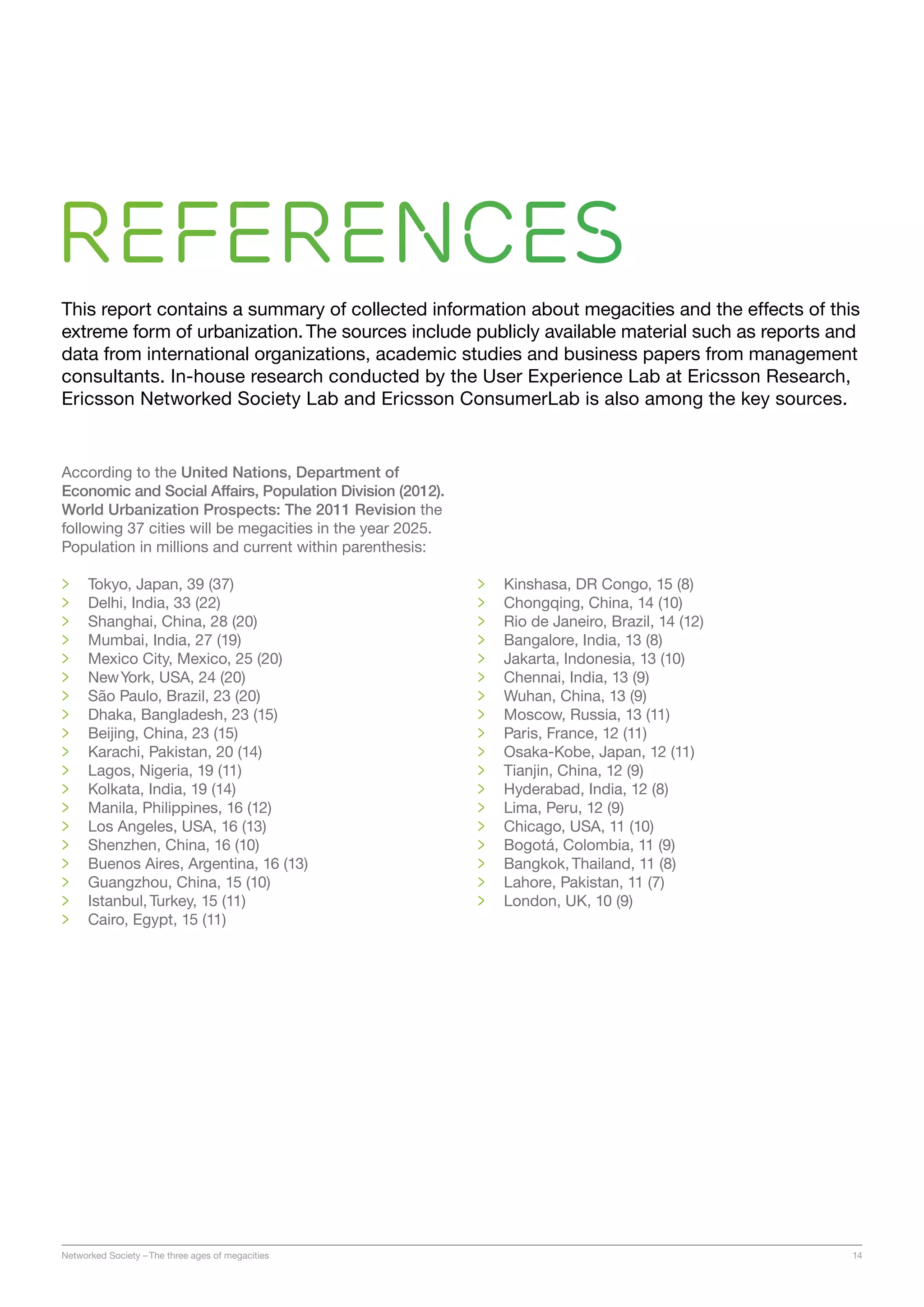 The Three Ages of Megacities | PDF