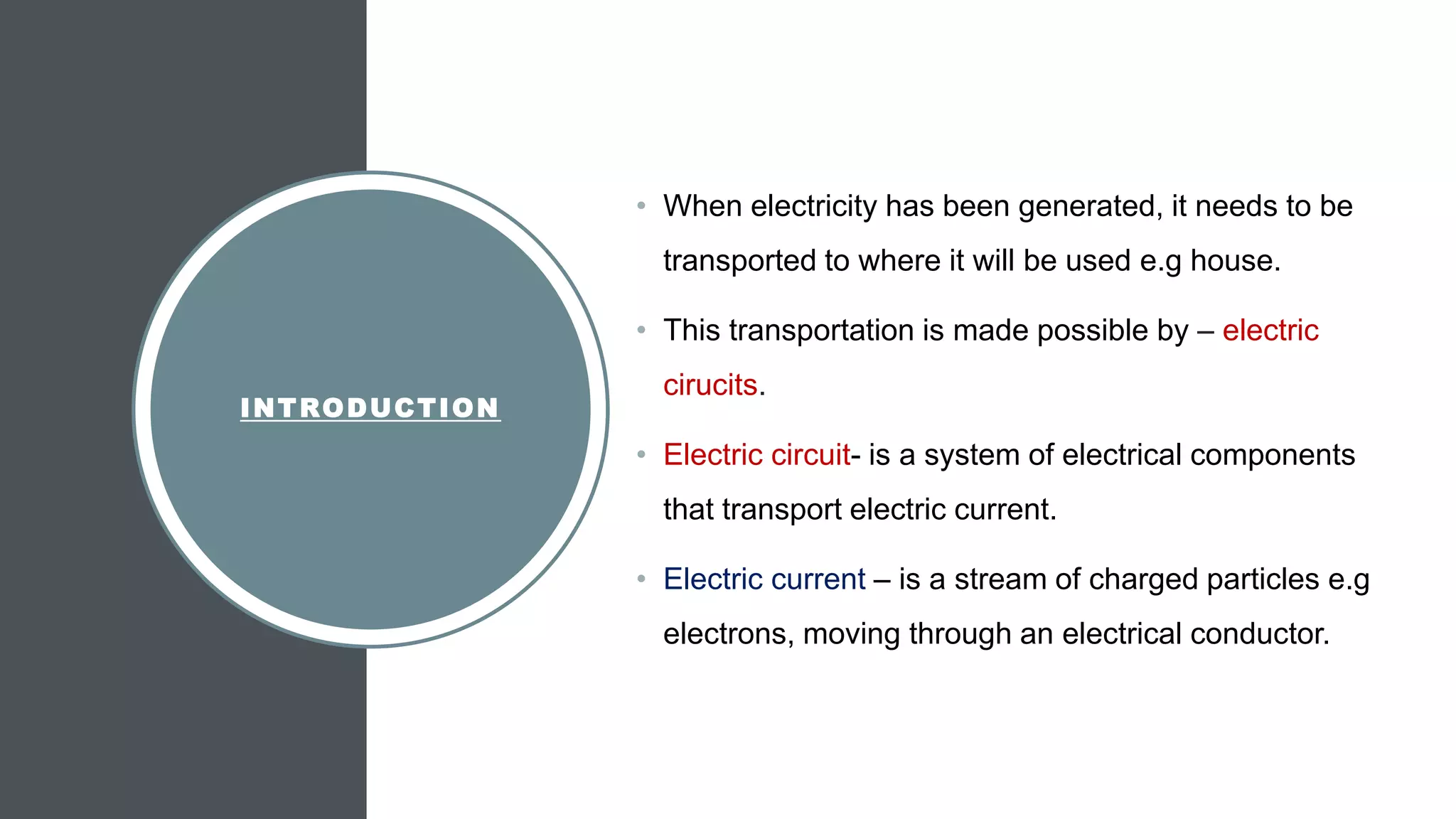 ELECTRIC CIRCUITS.pptx | Chemistry | Science