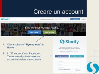 Storify, le storie nel web | PPT