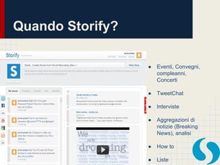 Storify, le storie nel web | PPT