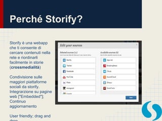 Storify, le storie nel web | PPT