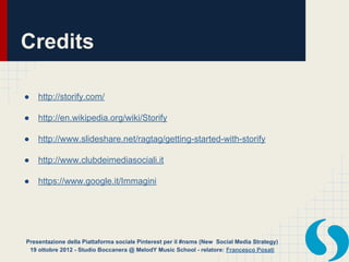 Storify, le storie nel web | PPT