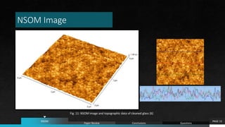 Near Field Scattering Optical Microscopy (NSOM) | PPTX