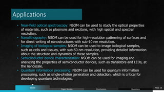 Near Field Scattering Optical Microscopy (NSOM) | PPTX