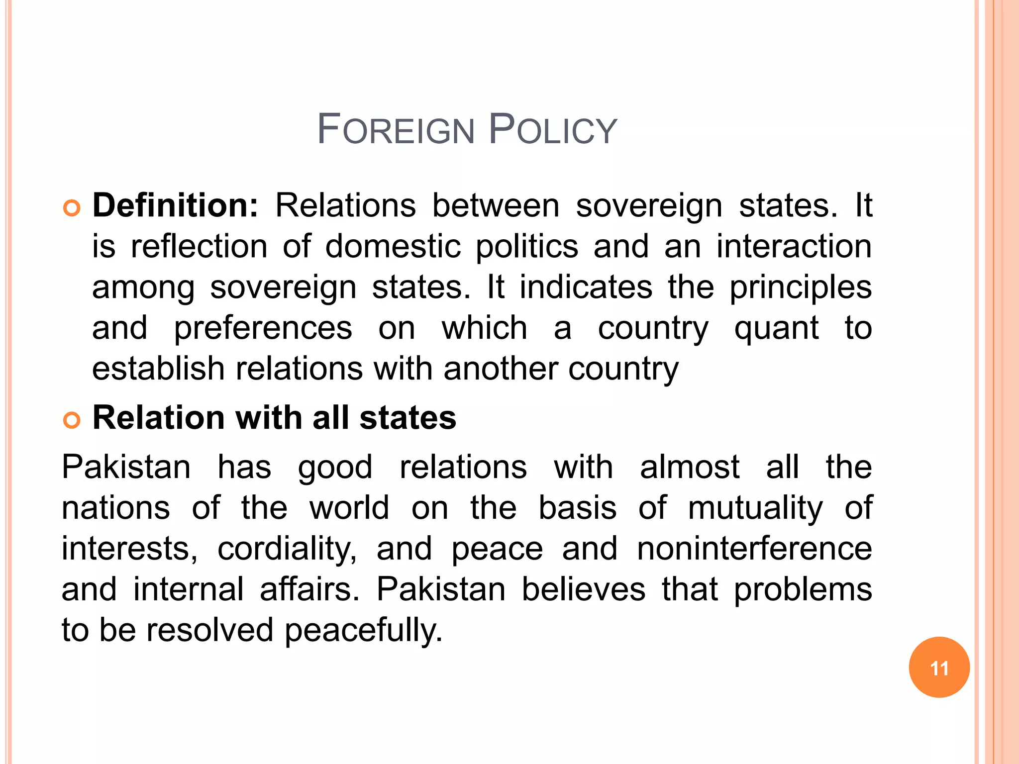National Security of Pakistan | PPTX