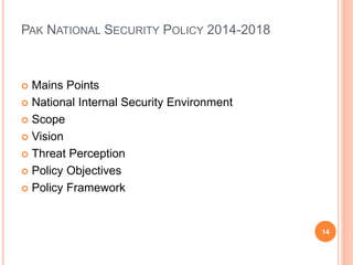 National Security of Pakistan | PPTX